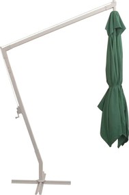 vidaXL Závěsný slunečník 300 x 300 cm hliníková tyč [42974] Barva: Zelená