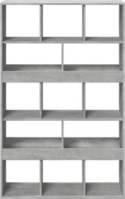 Knihovna betonově šedá 100 x 33 x 156,5 cm kompozitní dřevo 3309369