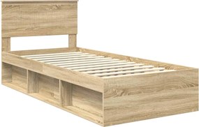 Rám postele s čelo Sonoma 90 x 190 cm Masivní borové dřevo 3410656
