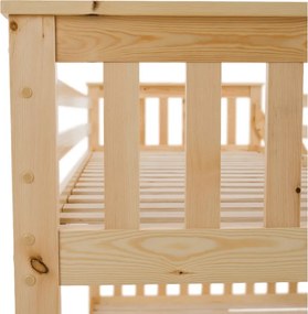 Patrová rozložitelná postel 90/140x200, přírodní, LUINI Kondela 0000235839