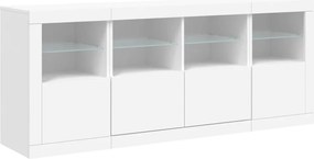 Příborník s LED osvětlením bílý 163 x 37 x 67 cm 3209072