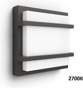 PH 17394/93/P0 LED Venkovní nástěnné svítidlo Petronia 17394/93/P0 antracitové 2700K - PHILIPS (915005554801)
