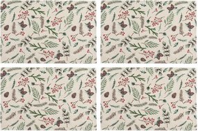 Gobelínové prostírání ŠIŠKY A VĚTVIČKY sada 4 ks