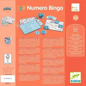 DJECO Hra Bingo 4v1 / Společenská hra / 4 varianty / od 4 let