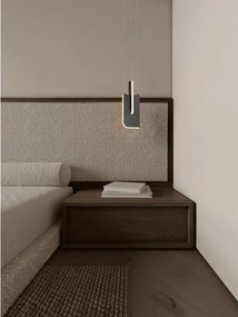 Světle šedé kovové LED stmívatelné závěsné svítidlo Totem – Nova Luce