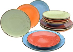 XXXLutz KOMBINOVANÁ SOUPRAVA NATURE COLLECTION MEDITERRAN 12dílné Creatable - Online Only nádobí - 007768093701