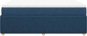 Box spring postel s matrací modrá 140x190 cm textil 3285573