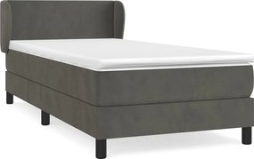 vidaXL Box spring postel s matrací 80 x 200 cm samet [3127338] Barva: Černá