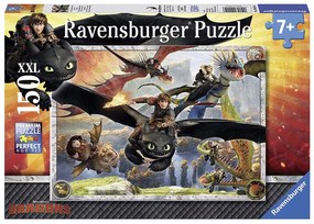 Puzzle ravensburger 100156 jak vycvičit draka: vycvičení draci