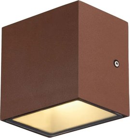 LA 1005150 SITRA S WL SINGLE venkovní LED nástěnné přisazené svítidlo rezavé CCT switch 3000/4000 K - BIG WHITE (SLV)