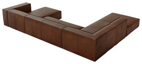Koňakově hnědá kožená rohová pohovka (levý roh) Madame – Windsor &amp; Co Sofas