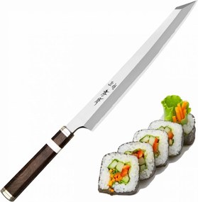 Sakai Takayuki Shiden Silver#3 Japonský Nůž Kengata Yanagiba na sushi 27 cm