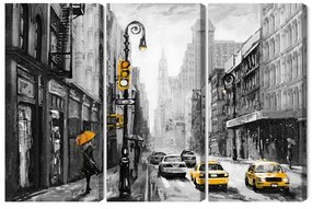 Vícedílný obraz Pohled Na Ulici Amerického Města Nedostatek Nedostatek Plátno Canvas 120x80
