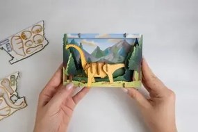 EscapeWelt 3D dřevěné puzzle Brontosaurus / Obtížnost: lehká / od 8 le