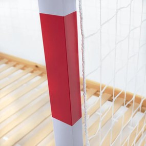 Montessori postel 90x200, přírodní/bílá/modrá/červená, FUTAL Kondela 0000396833