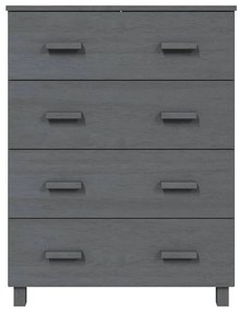 Příborník HAMAR tmavě šedý 79 x 40 x 103,5 cm masivní borovice,  340426