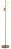 HOMCOM stojací lampa do obývacího pokoje z kovu se 3 chromovanými kovovými stínidly 40 W Ø 36 x 162H cm černá a šedá