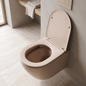 Rea, Závěsná WC mísa REA Carlo Mini Tornado Mocca Matt, REA-C4599