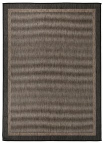 Venkovní hladce tkaný koberec 200x280 cm tmavě hnědá 340847