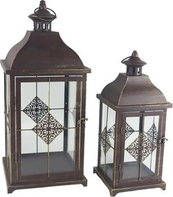 Sada 2 kovových luceren Morex K2957, 38 a 51 cm