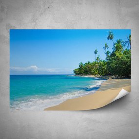 Plakát - Pláž Kanárské ostrovy (60x40 cm) - PopyDesign