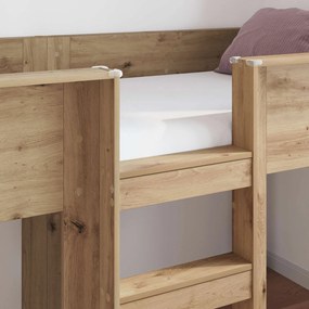 Patrová postel pro děti Artisanový dub 75 x 190 cm 3410474