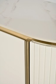 Komoda Stilig 180 cm mramor/béžová