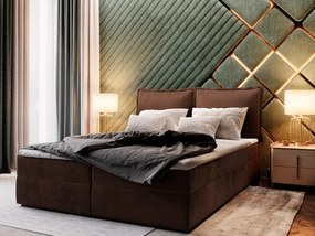 MSL Kontinentální čalouněná postel LOTO (180 x 200 cm) Barva látky: POSO 01
