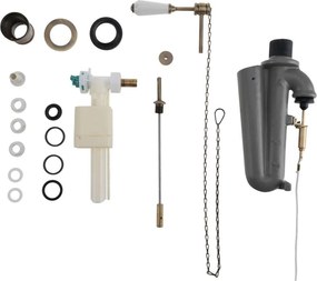 Sapho Kerasan Waldorf - Splachovací mechanismus s řetízkem RETRO, bronz 754593