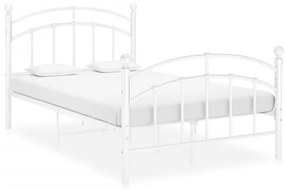 Rám postele bílý kov 120 x 200 cm,  324974 HangarStore.cz