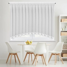 ZÁCLONA NA PÁSCE HESTIA 400X160 CM BÍLÁ