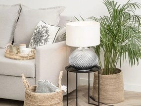 Stříbrná stolní lampa MADON