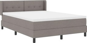 Postel s boxspringem s polštářem Taupe 200 x 140 cm textil 3341108