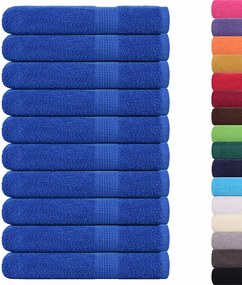 Saunové osušky FROGN 10 ks modré 80x200 cm 360 g/m² 136721