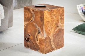 Designový odkládací stolek Junk 30 cm teak