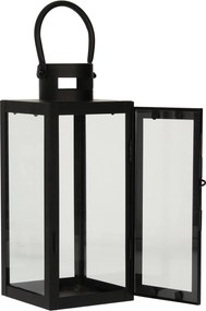 Kovová lucerna  Elegance black výška 30cm