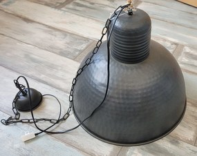 Závěsné světlo ANNALYN granitová antik - Ø49*40 cm
