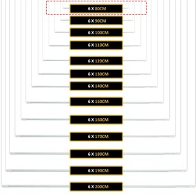Erga Erga, stropní věšák na sušení prádla 6x80 cm, bílé, ERG-SEP-10SUSSUF6PP08