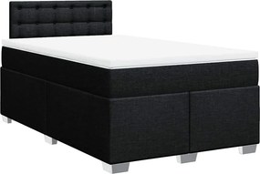 Box spring postel s matrací černá 120x190 cm textil 3288143
