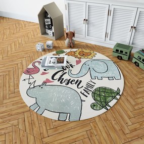 Conceptum Hypnose Kusový koberec Woopamuk103, Bílá Rozměr koberce: 140 x 140 cm