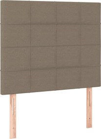 Box spring postel s matrací taupe 80x200 cm textil 3137113