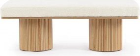 BIZZOTTO Dvoumístná lavice FLORIANA bílá 122 cm 0721637