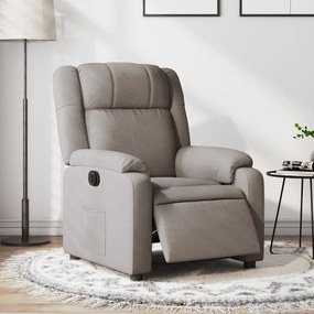 Elektrické polohovací křeslo taupe textil 3205186