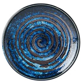MIJ Mělký předkrmový talíř Copper Swirl 17 cm
