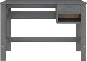 Psací stůl HAMAR tmavě šedý 110 x 40 x 75 cm masivní borovice 340458