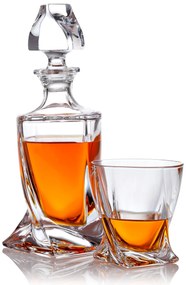 Dekorant Bohemia Crystal křišťálový whisky set pro rybáře MÁM TO NA HÁKU