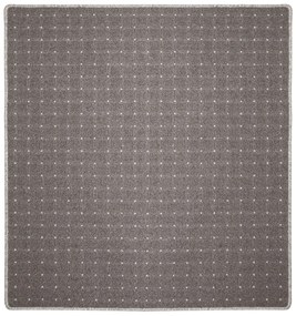 Condor Carpets, Kusový koberec Udinese hnědý čtverec, 100x100, hnědá, chodba / předsíň