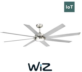 FARO CENTURY LED 33554WPA 65“ matný nikl/šedá Reverzní stropní ventilátor WiZ