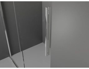 Mexen Velar, posuvné dveře do otvoru 140x200 cm, 8mm čiré sklo, chromový profil, 871-140-000-01-01