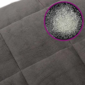 vidaXL Zátěžová deka s povlečením šedá 155 x 220 cm 7 kg textil